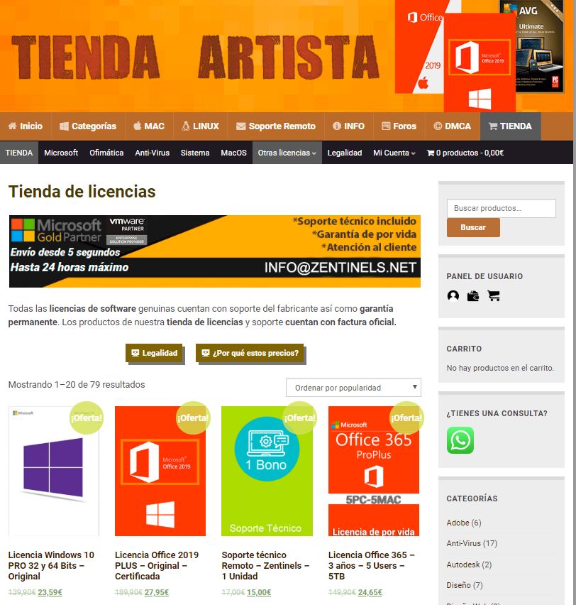 Licencias originales baratas - Office, Windows y más - Zentinels.NET