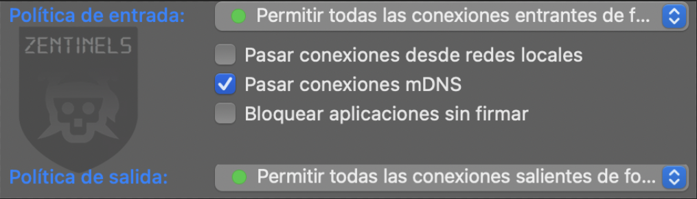 Como configurar Firewall Vallum 4 en Mac - Zentinels.NET