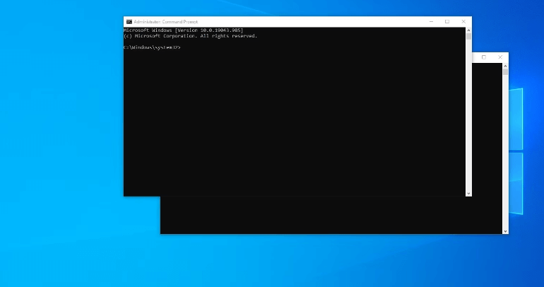 Ventana de CMD aparece y desparece en Windows 11