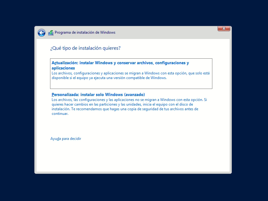 Actualizar Windows Server 2012 R2 Foundation a Server 2019 - Zentinels.NET