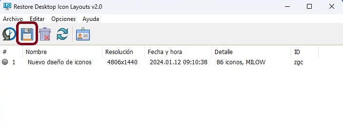 Restaurar disposición de los íconos del escritorio tras formatear ...