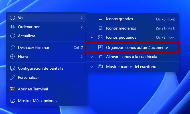 Restaurar disposición de los íconos del escritorio tras formatear ...