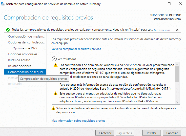 Instalar Active Directory en Windows Server 2022 y 2019 - Zentinels.NET