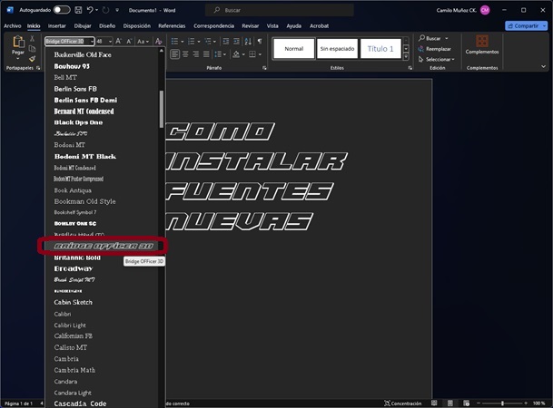 Cómo instalar y agregar nuevas fuentes en Word - Zentinels.NET