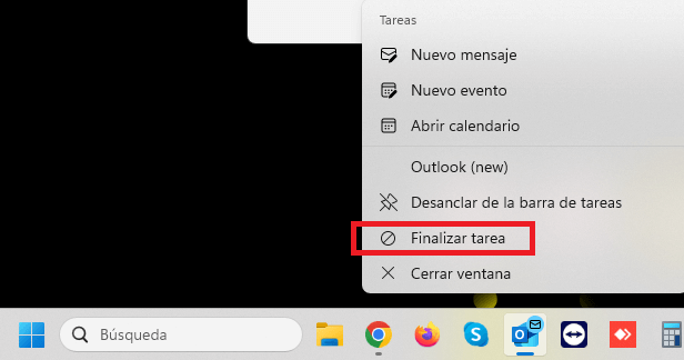 Cerrar en 1 Clic procesos de programas en Windows 11 - Zentinels.NET