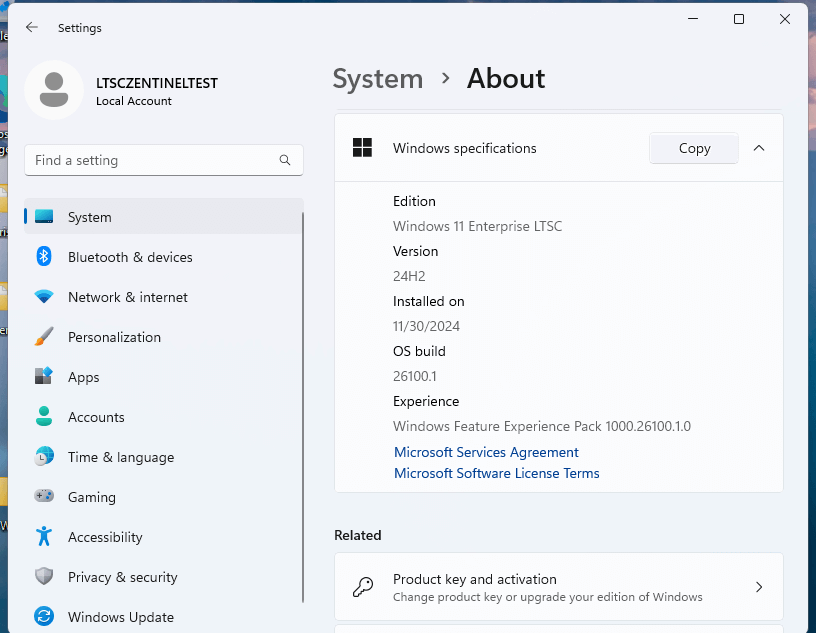 Convertir Windows 11 LTSC 2024 evaluación a completo - Zentinels.NET
